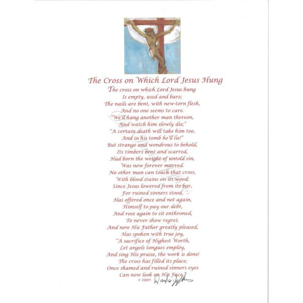 The Cross on Which Lord Jesus Hung – Graphic Print | DrDavidJeffares.com